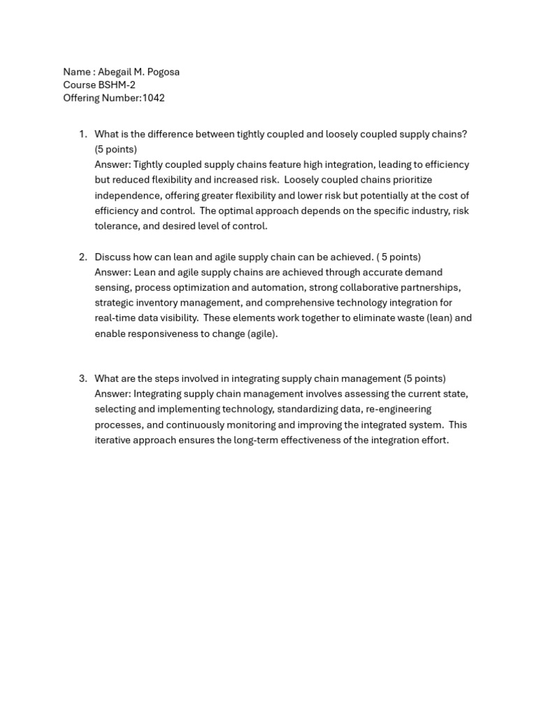 Supply Abegail | PDF