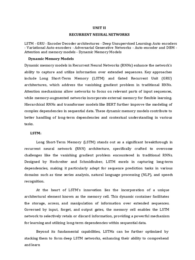 UNIT_2_DL | PDF | Artificial Neural Network | Deep Learning