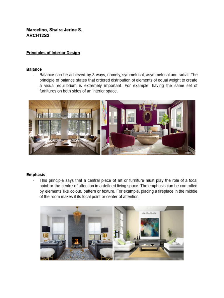 Principles of Interior Design | PDF | Interior Design | Rhythm