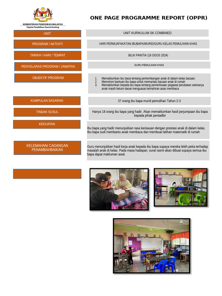 Oppr Hari Permuafakatan Murid Pem 2024 | PDF