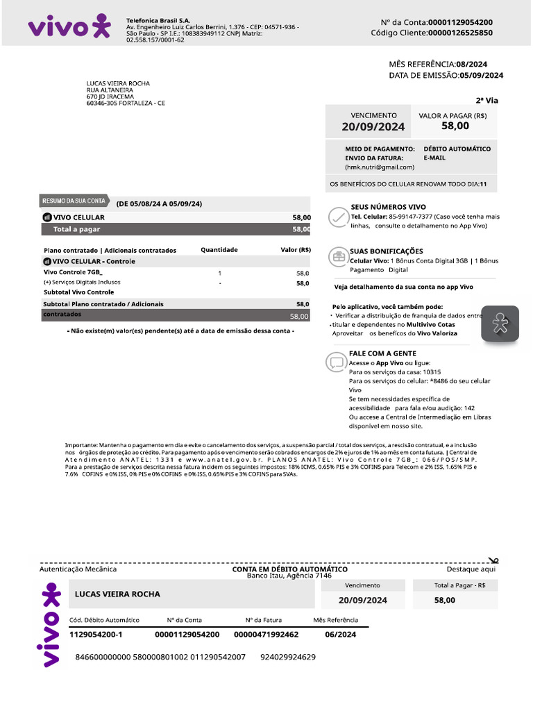 Lucas Vivo Pago | PDF