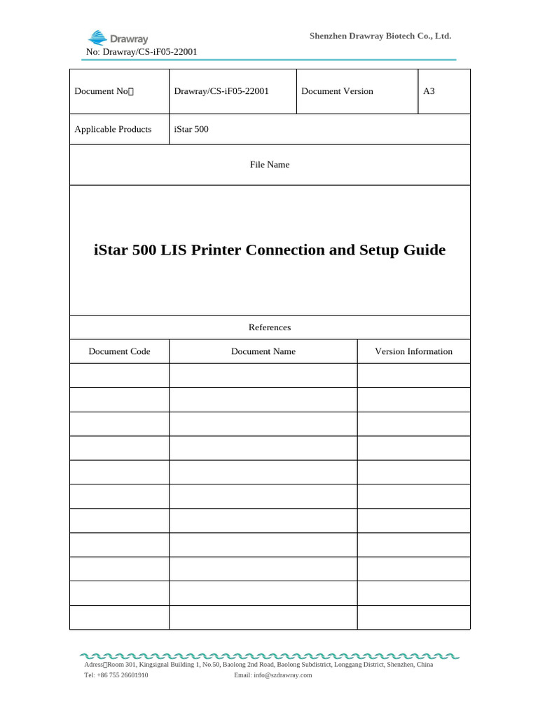 Istar 500 LIS Printer Connection and Setup Guide | PDF | Ip Address ...