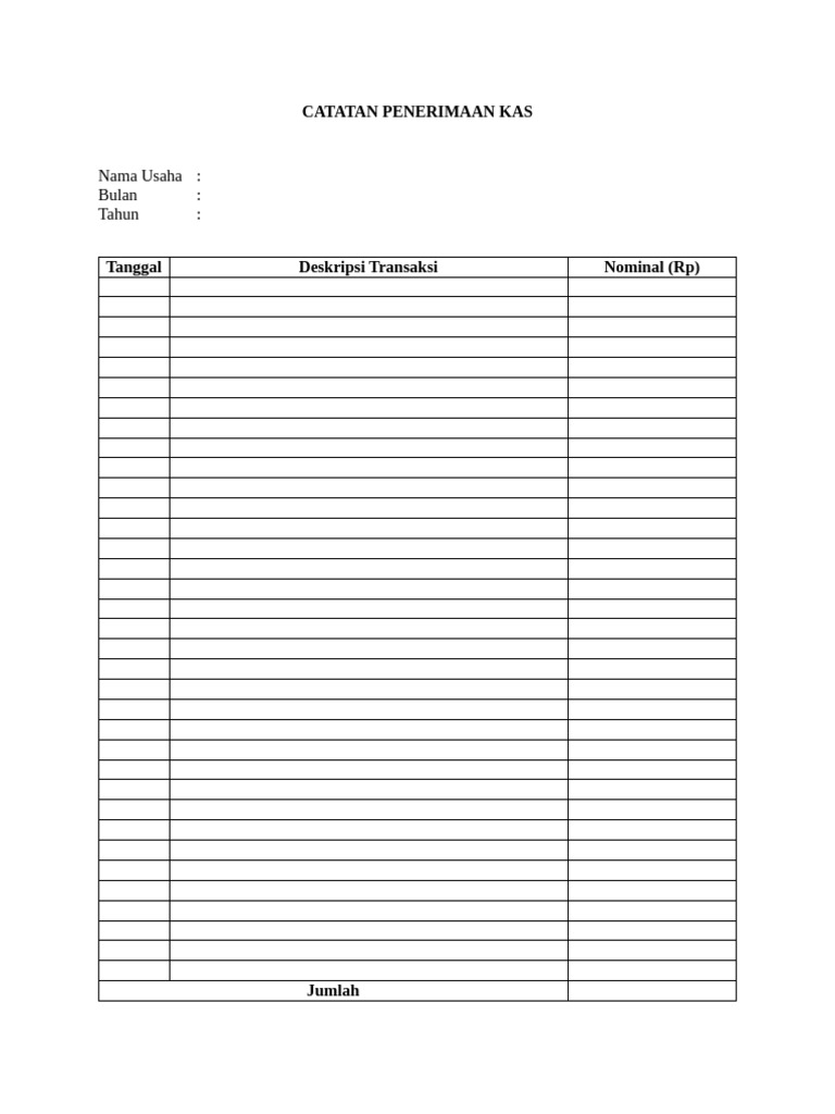 Catatan Arus Kas | PDF