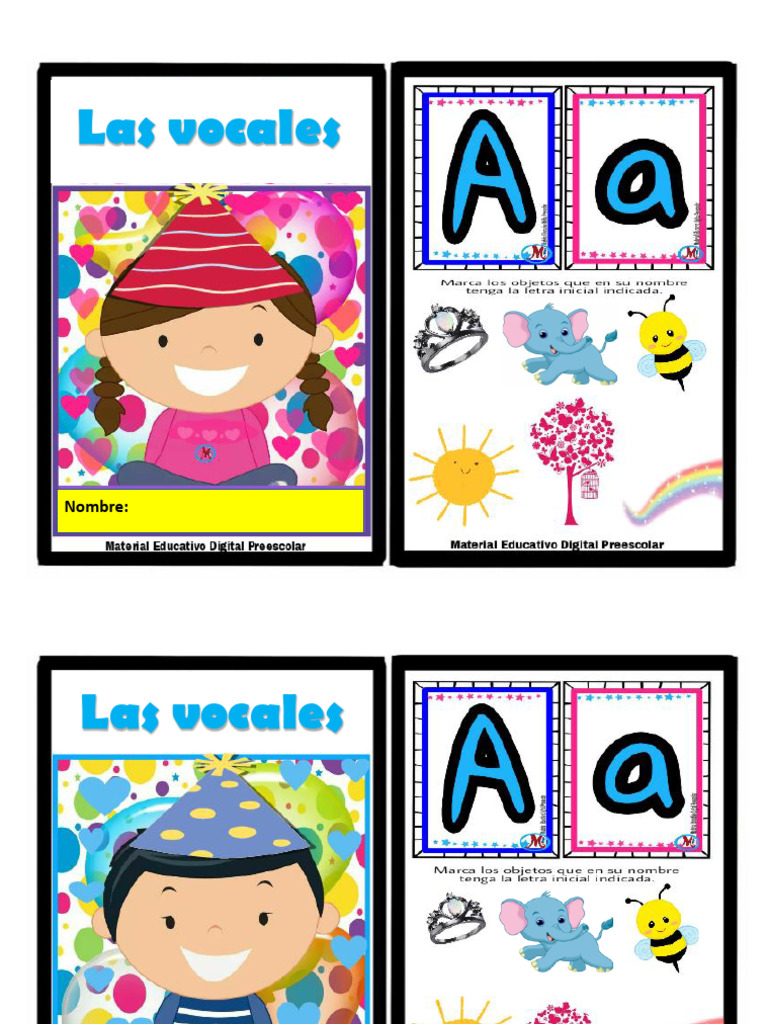 Mini Vocales 1 | PDF