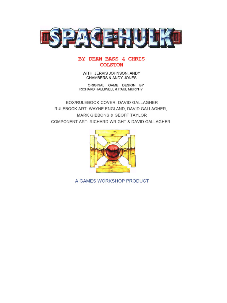 Space Hulk 2nd Edition Rulebook | PDF