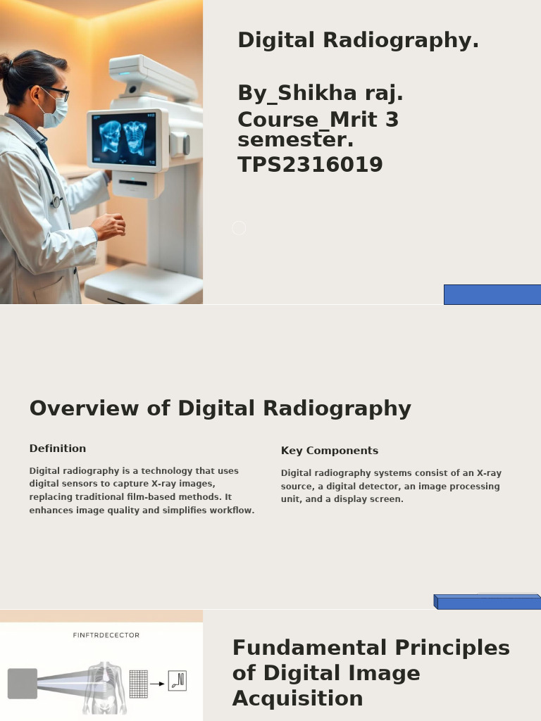 Shikha PPT Digital Radiography | PDF | Radiography | Radiology