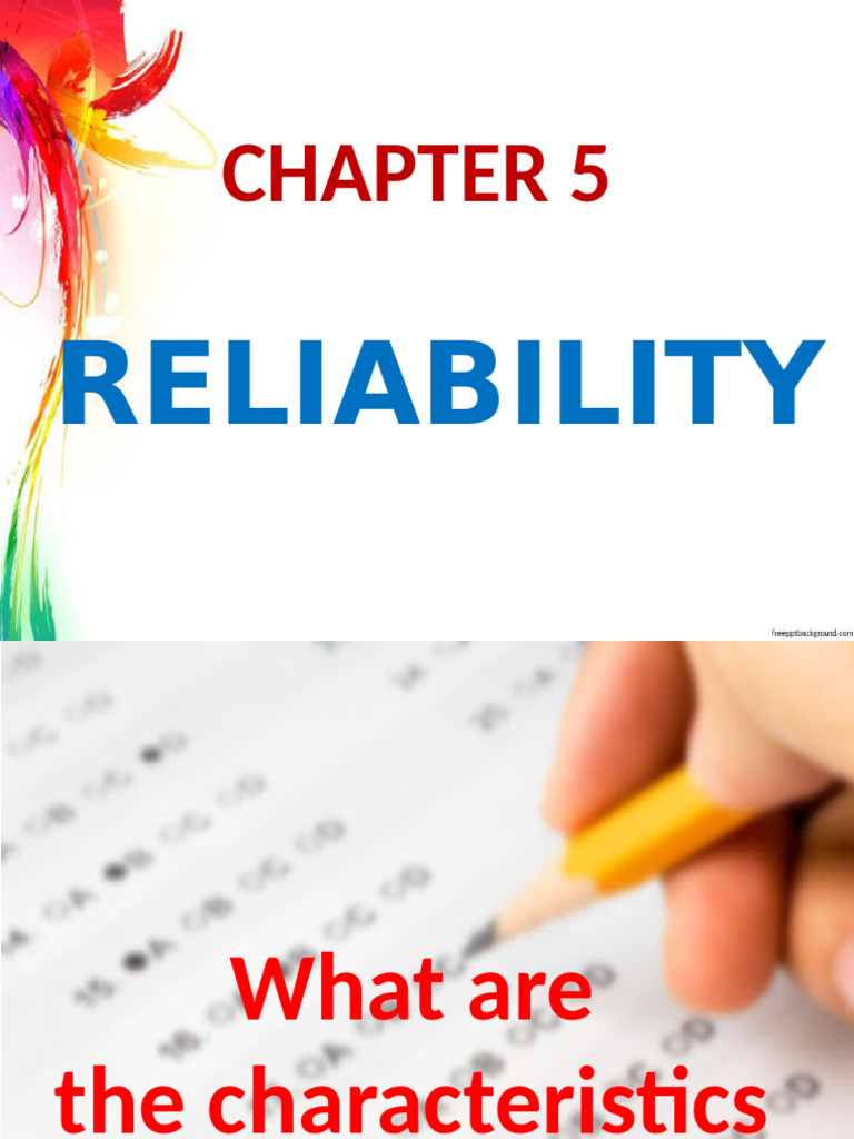 Chapter5 Reliability Pdf Multiple Choice Psychology 2220