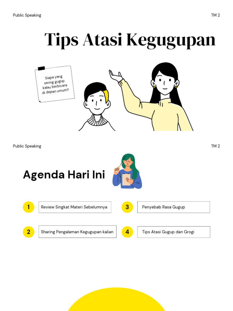 Materi TM 2 - Tips Atasi Kegugupan | PDF