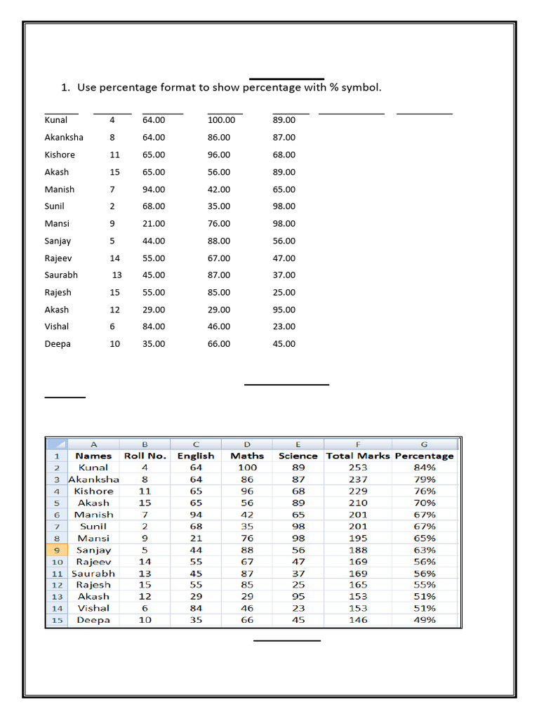 Excel Exercise 4 - 241007 - 144049 | PDF