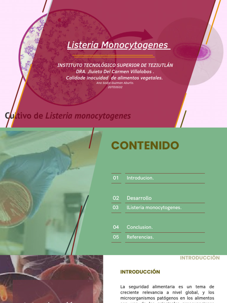 Listeria Monocytogenes | PDF | Alimentos | Análisis de Riesgo y Puntos ...