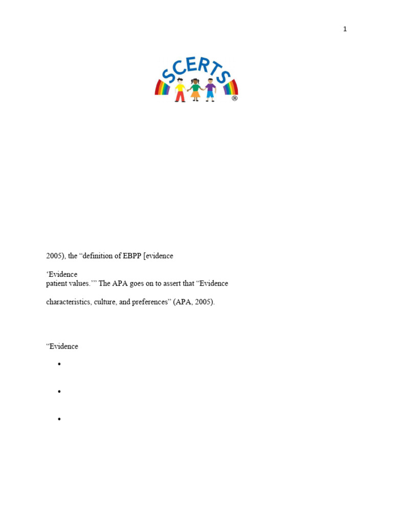SCERTS Model: Efficacy in Autism Support | PDF | Autism Spectrum ...