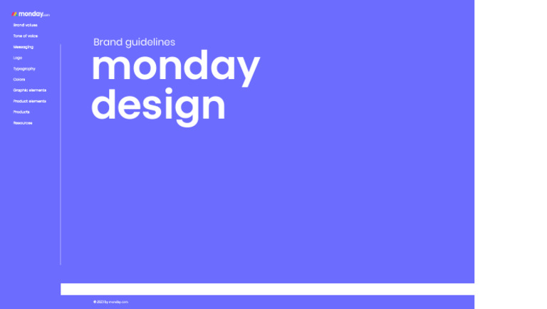 monday.com Brand Guidelines Overview | PDF
