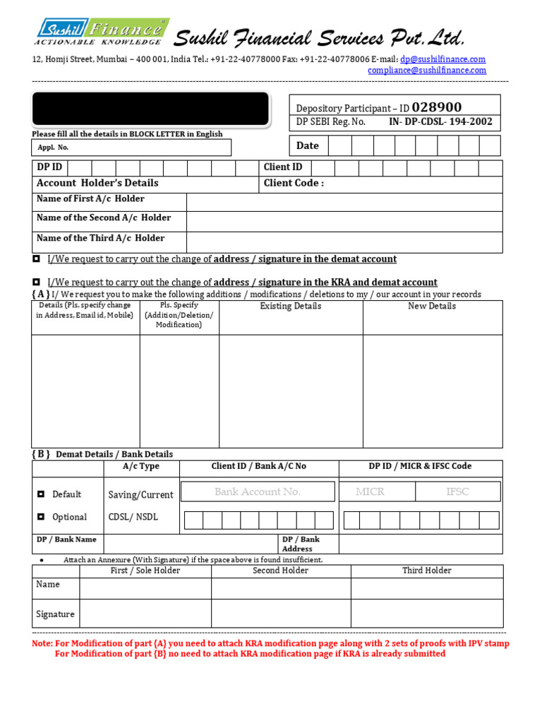 Combined Modifcation Form | PDF | Computing