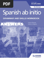 Spanish Grammar Workbook 2 ANSWERS | PDF