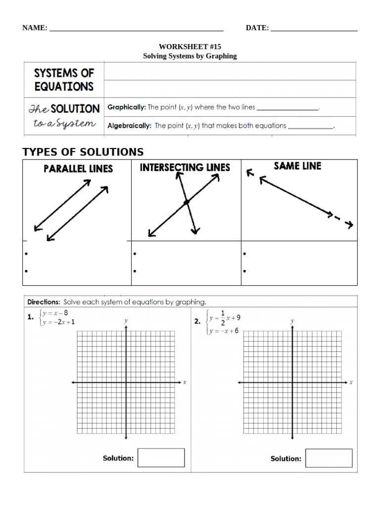 Graphing Systems Solutions | PDF