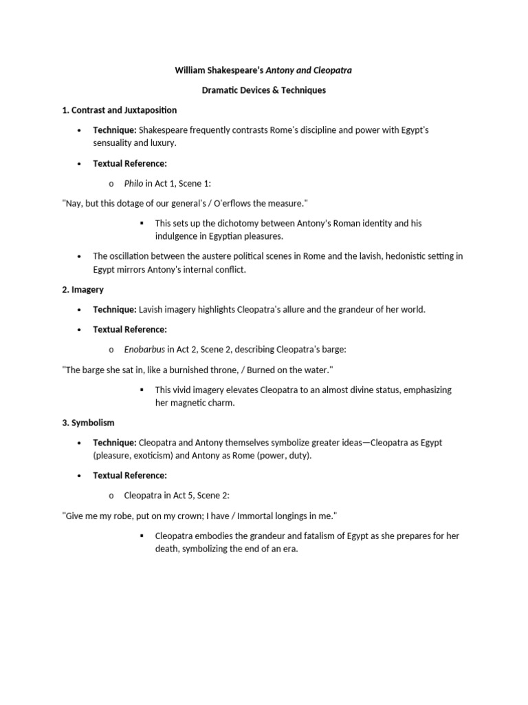 William Shakespeare | PDF | Cleopatra | Mark Antony