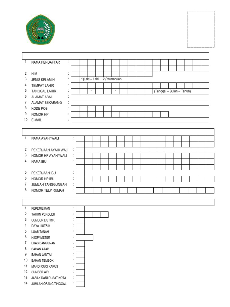 Formulir Pendaftaran Program Kip Kuliah | PDF