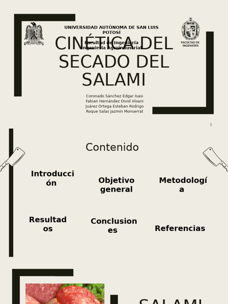 Salami | PDF | Humedad | Difusión
