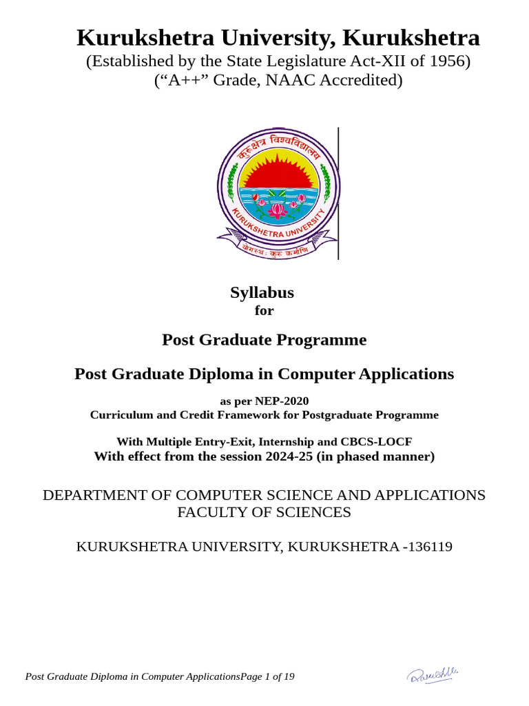 PGDCA-Syllabus | PDF | Method (Computer Programming) | Class (Computer ... PGDCA-Syllabus | PDF | Method (Computer Programming) | Class (Computer ...