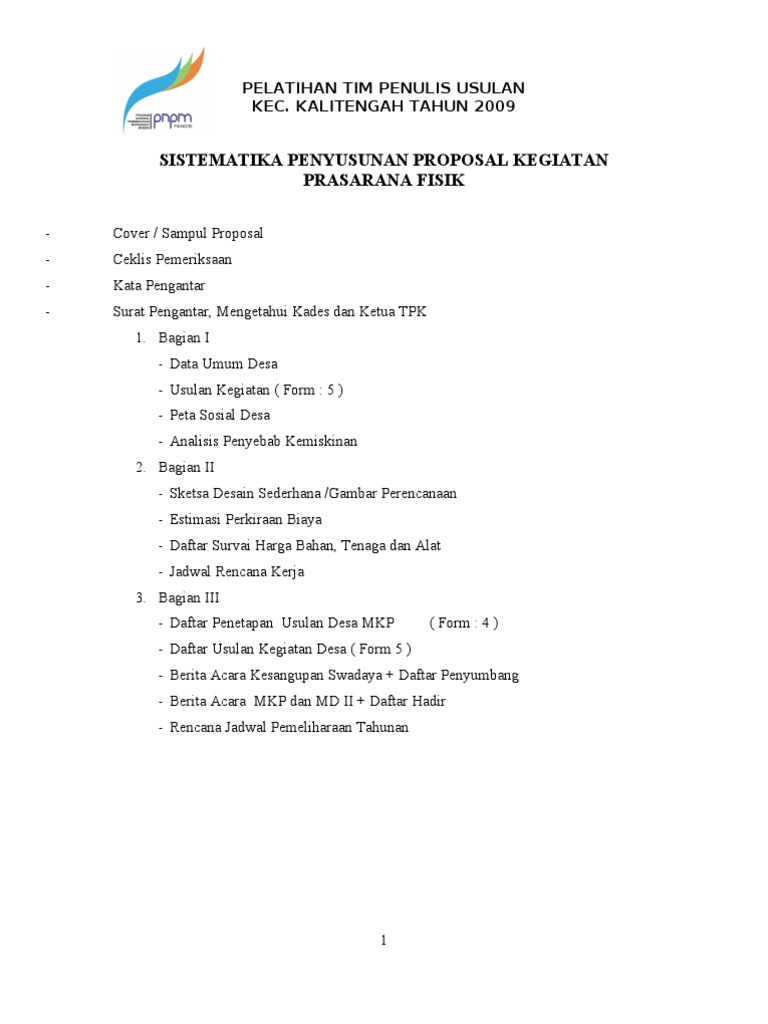 Contoh Proposal Desa | PDF