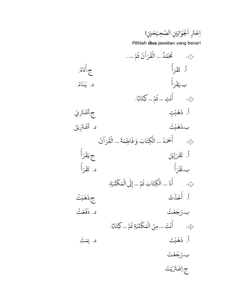 Latihan PGK Kelas 6 | PDF