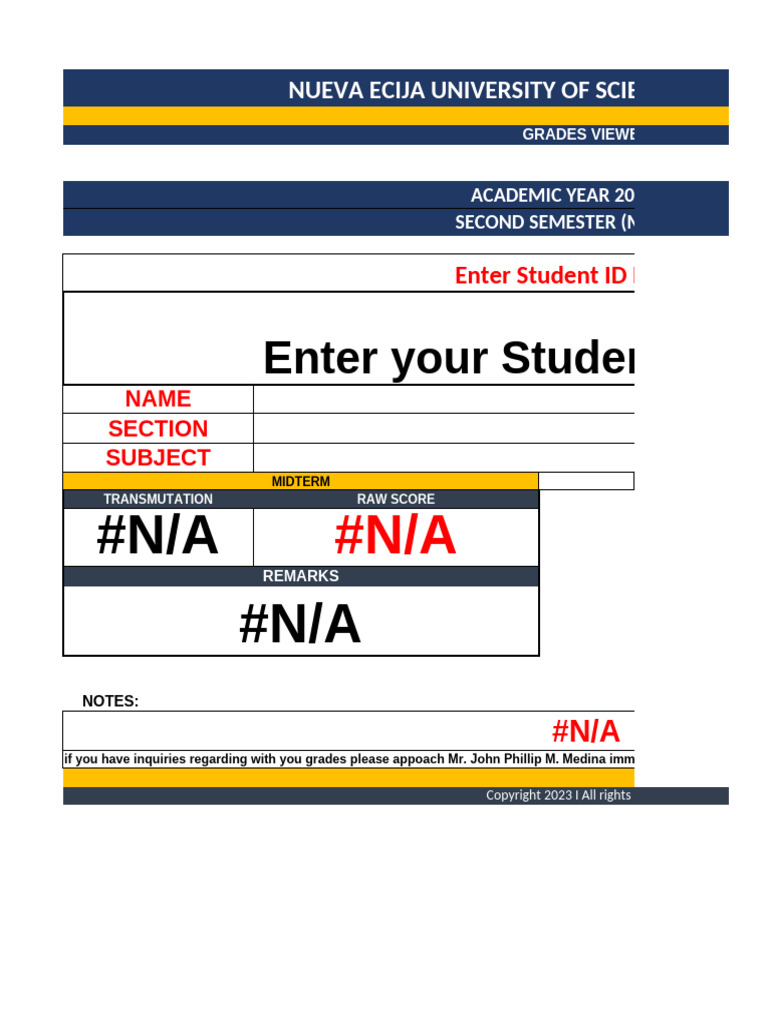 Grade Viewer 2ND Sem 3G | PDF