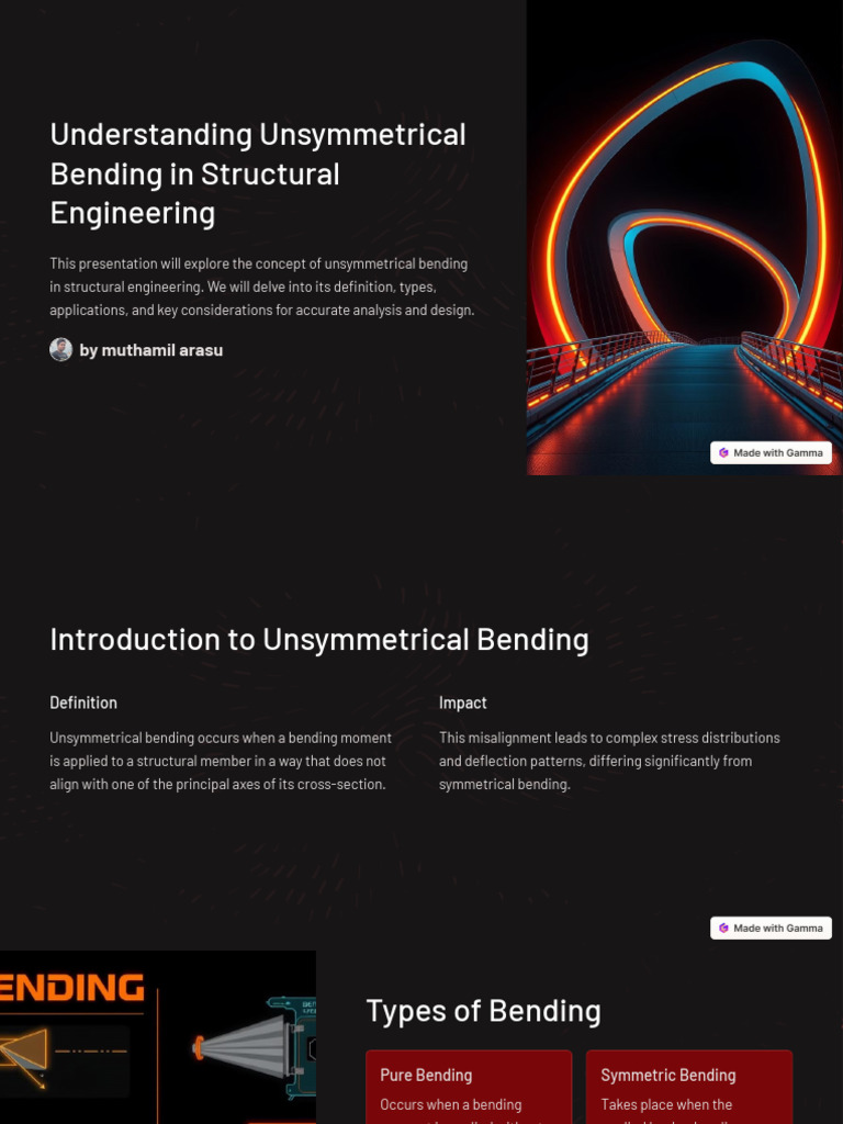 Understanding Unsymmetrical Bending in Structural Engineering | PDF ...