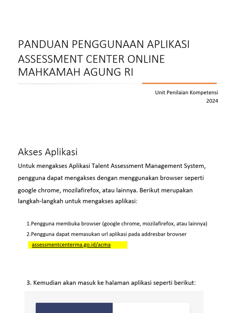 Panduan Penggunaan Aplikasi TAMS | PDF