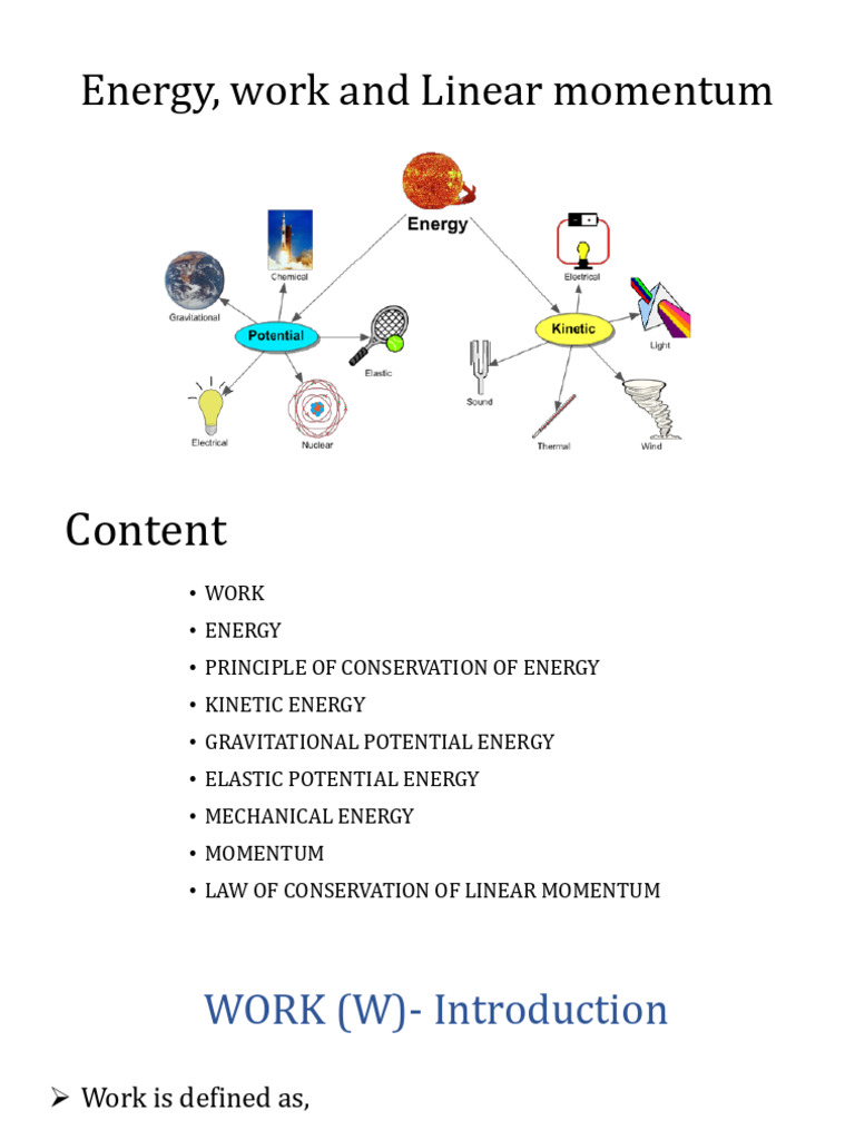 Week 7 - Work Energy Linear Momentum | PDF | Collision | Momentum