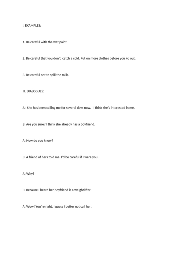 Dialog 4 Be Careful With Pdf