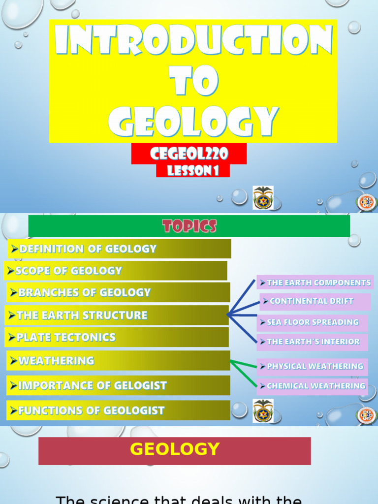 GEOLOGY | PDF | Weathering | Plate Tectonics