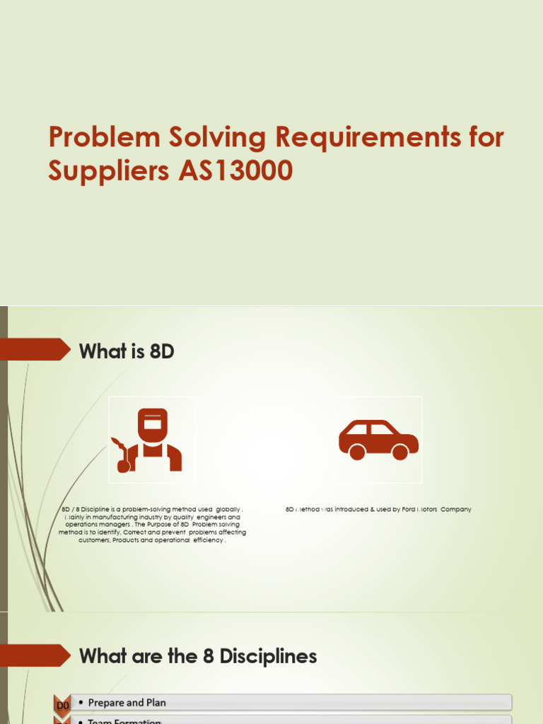 Problem Solving Requirements For Suppliers AS13000 | PDF | Systems Thinking
