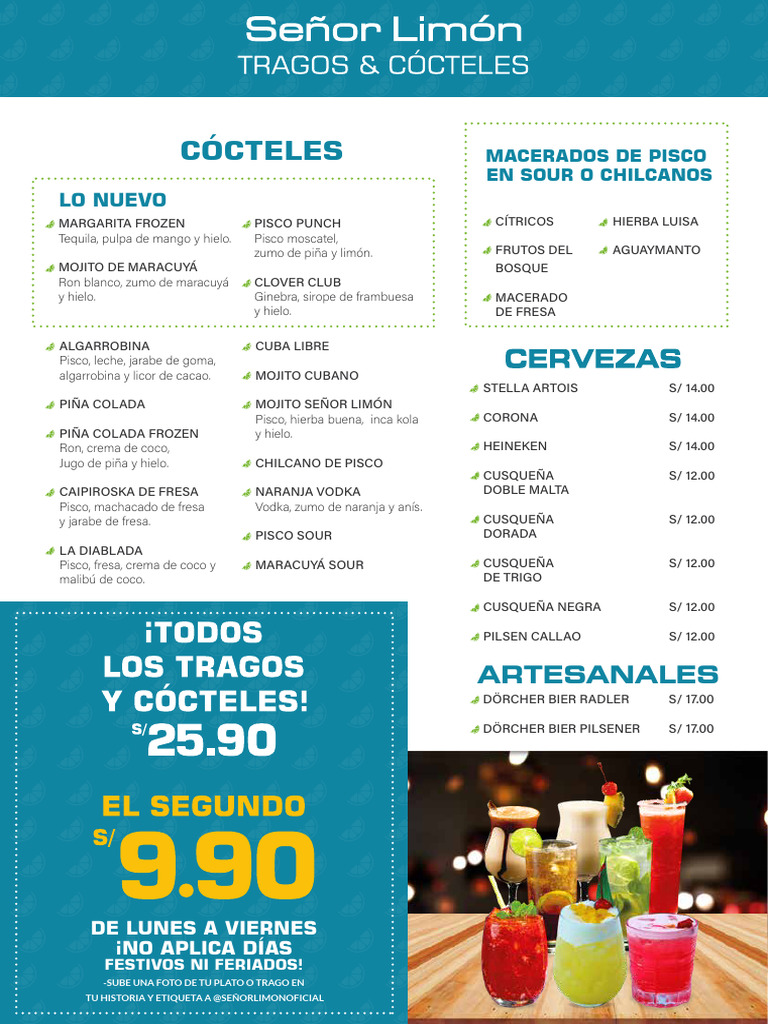 Senor Limon 2020 Comprimido1 | PDF | Mariscos | Ingredientes de comida