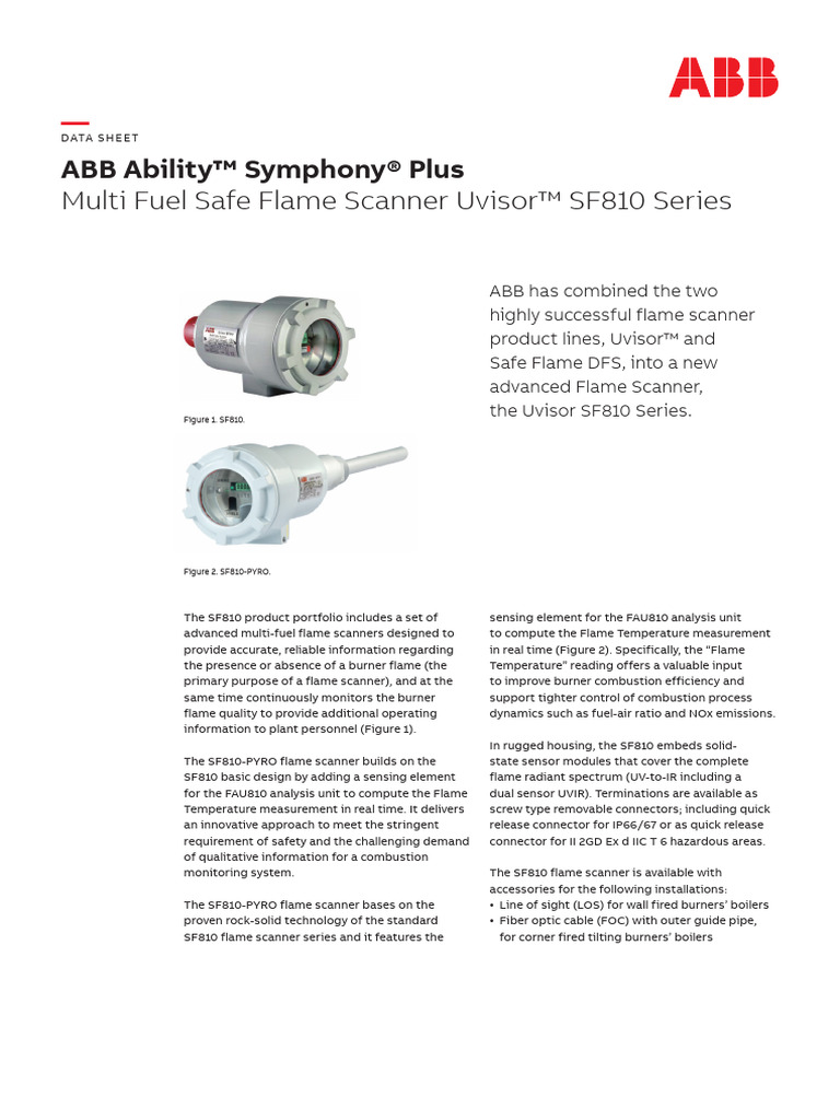 Abb Sf810 Series | PDF | Electrical Connector | Optical Fiber