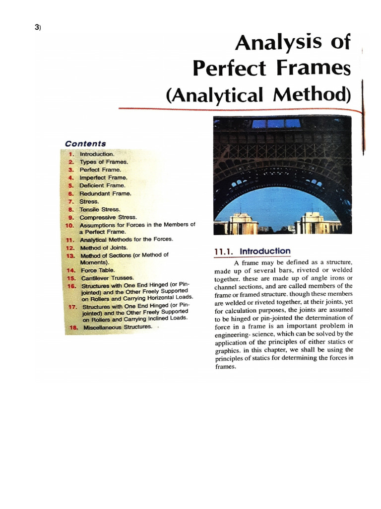3) Analysis of Perfect Frames | PDF