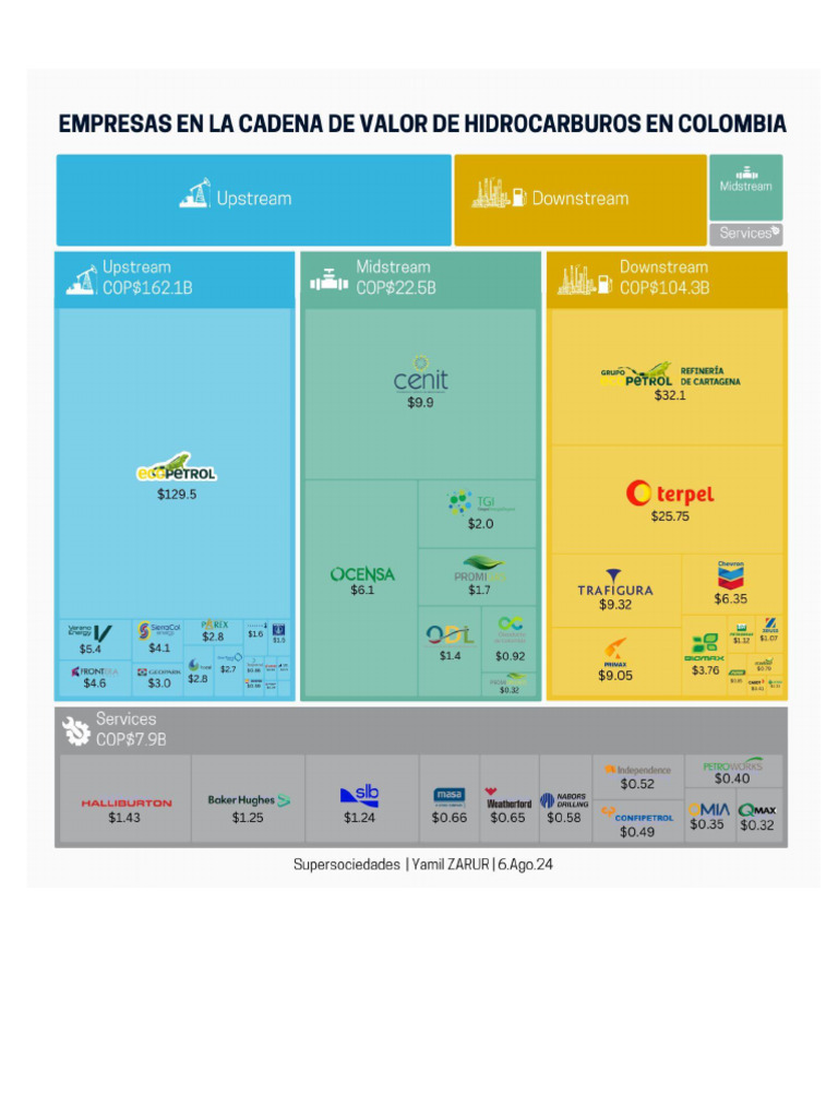 Companies in the hydrocarbon value chain in Colombia | PDF