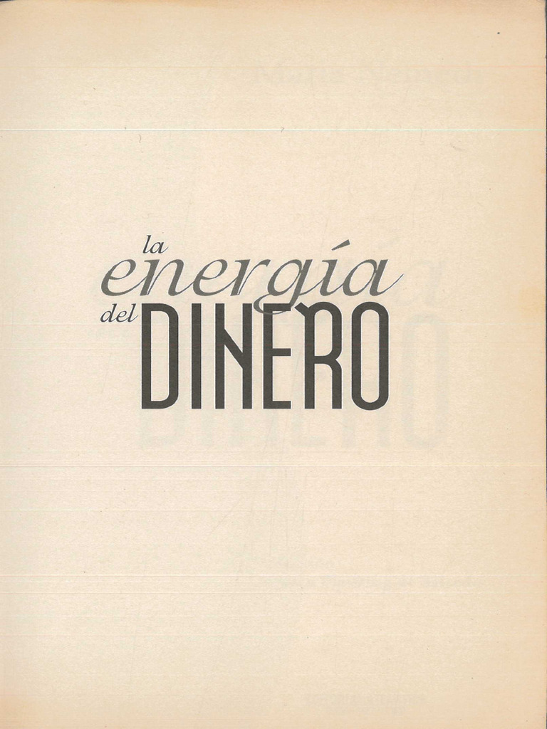 La Energia Del Dinero Pdf