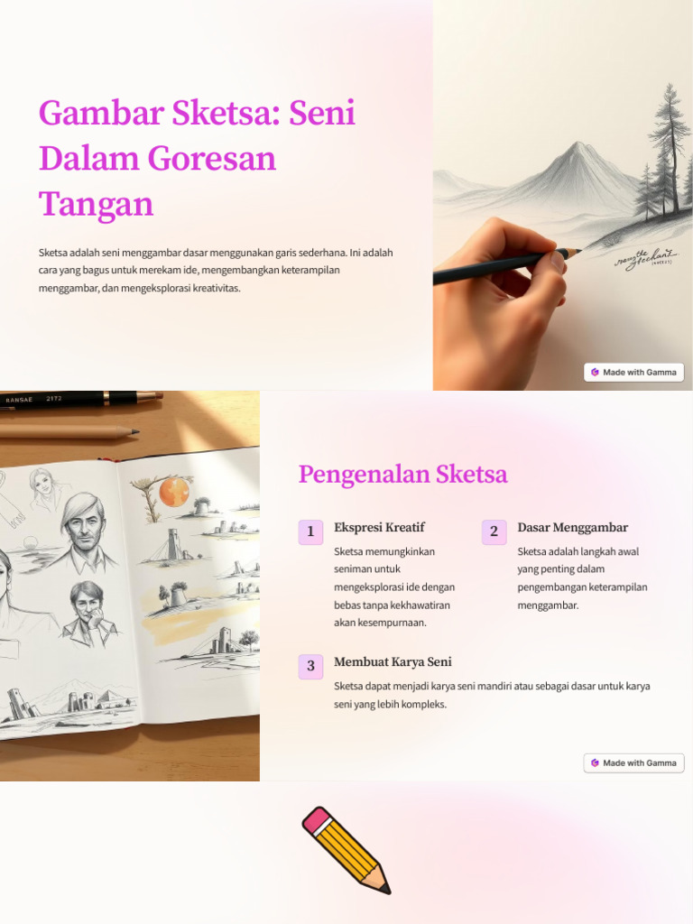 Sketsa: Dasar Seni Menggambar Kreatif | PDF