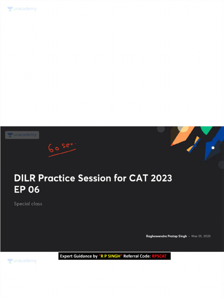 DILR_Practice_Session_for_CAT_2023_EP_06_with_anno | PDF