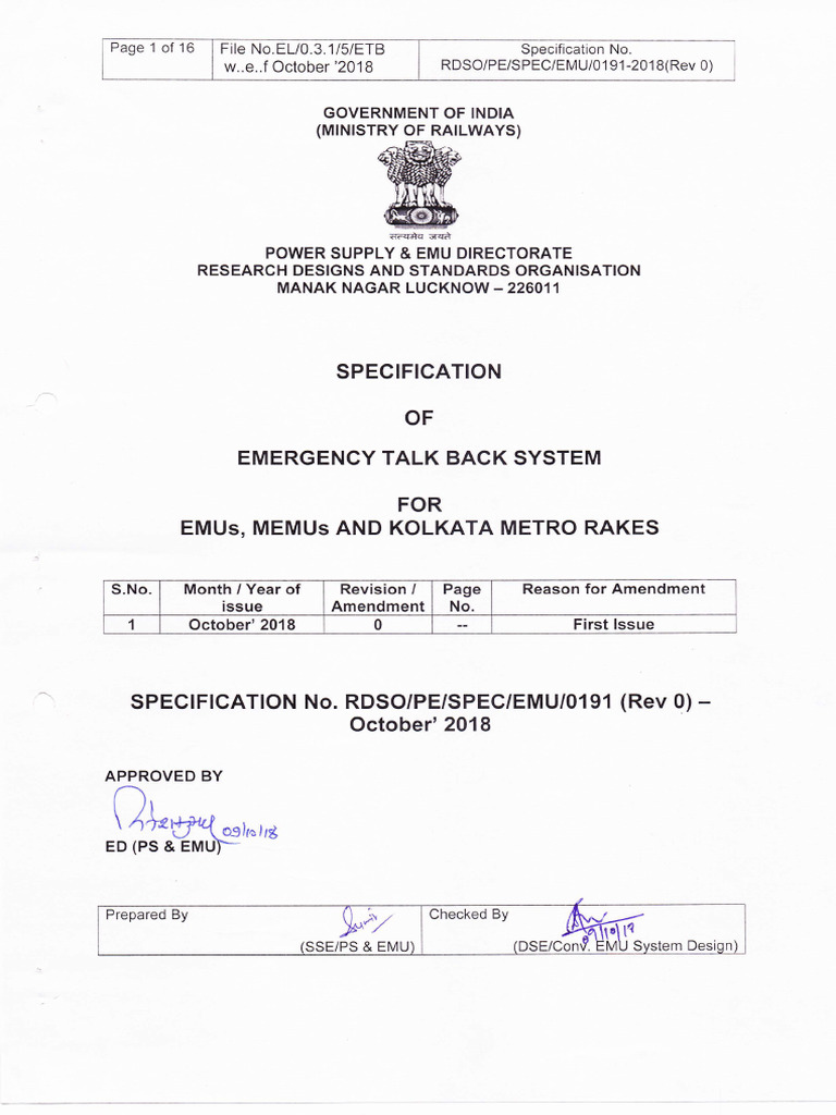 ETB System For EMUs MEMs and Metro Rakes | PDF | Electromagnetic ...