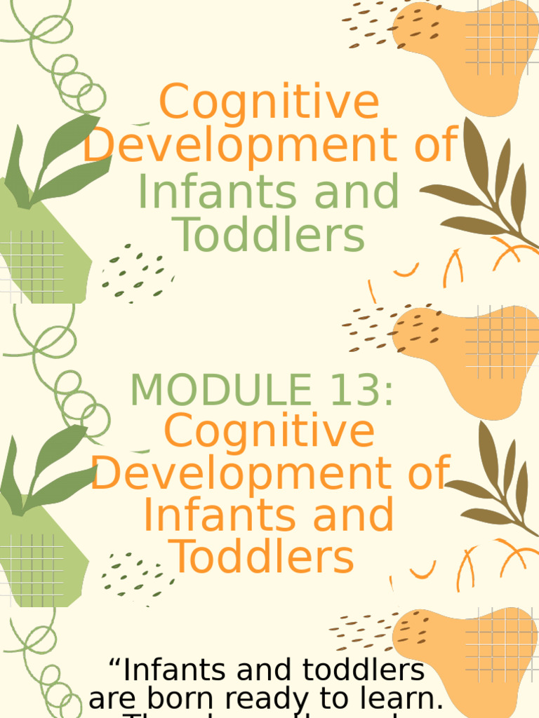 Cognitive Development of Infants and Toddlers | PDF | Language ...