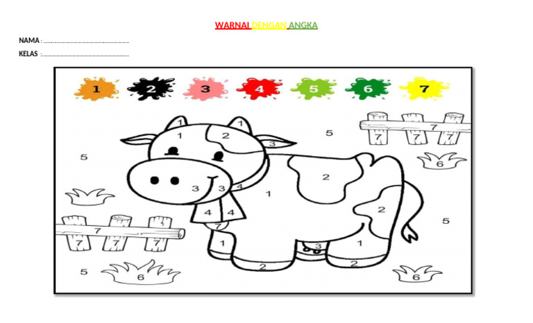 WARNAI DENGAN ANGKA | PDF