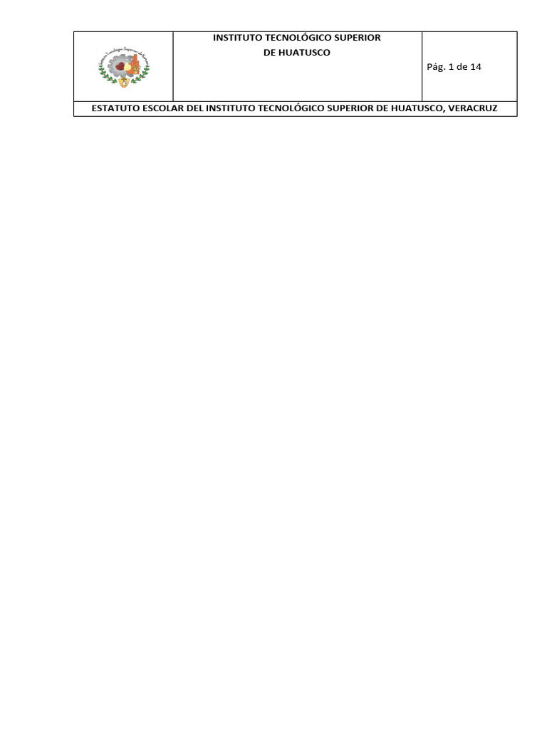 Estatuto Escolar del ITSH Veracruz | PDF | Evaluación | Educación más alta