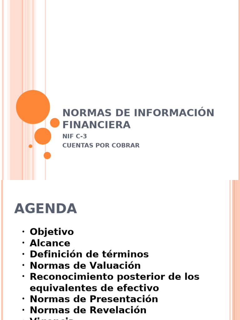 Nif C-3 Cuentas Por Cobrar | PDF | Economias | Dinero