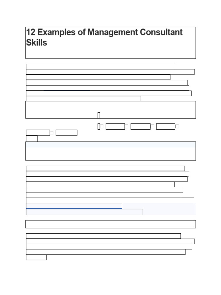 12 Examples of Management Consultant Skills | PDF | Consultant | Goal