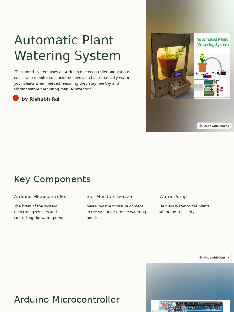 Smart Automatic Plant Watering System | PDF | Pump | Water