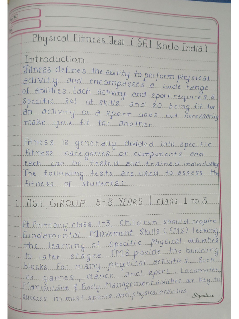Physical Education Practical | PDF