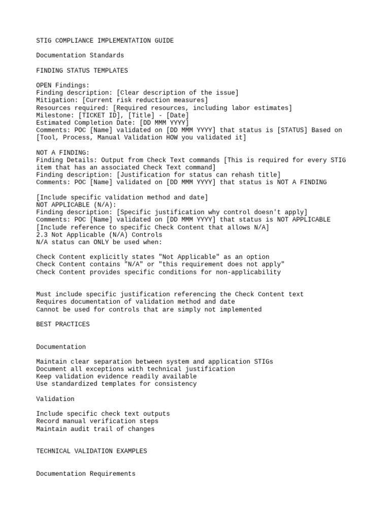 STIG Documentation | PDF | Windows Registry | Software Engineering