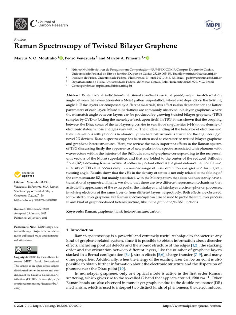 Raman_Spectroscopy_of_Twisted_Bilayer_Graphene | PDF | Graphene | Raman ...