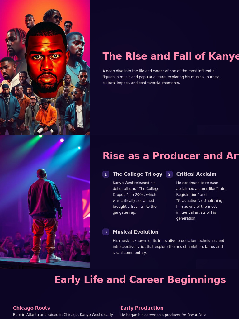 The History of Kanye West | PDF | Kanye West | Fashion